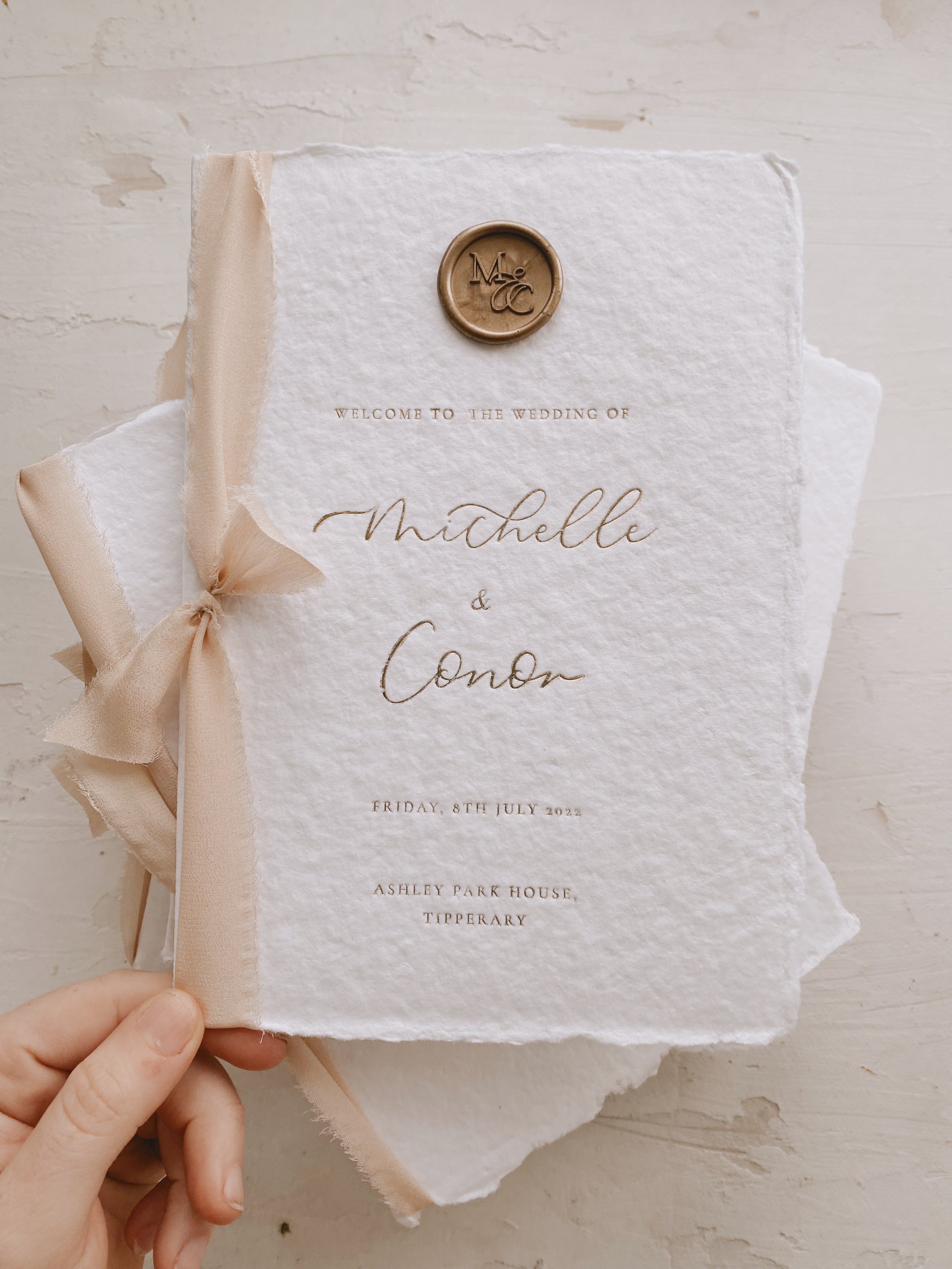 Ribbon Guide for order of service | northernprintingco