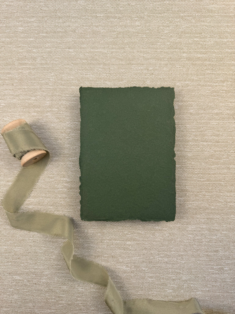 Forest Green Handmade Paper | northernprintingco