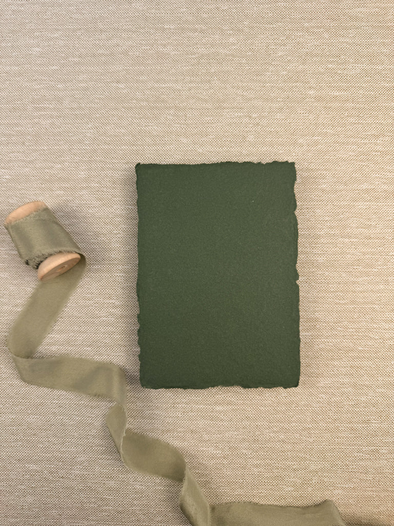 Forest Green Handmade Paper | northernprintingco