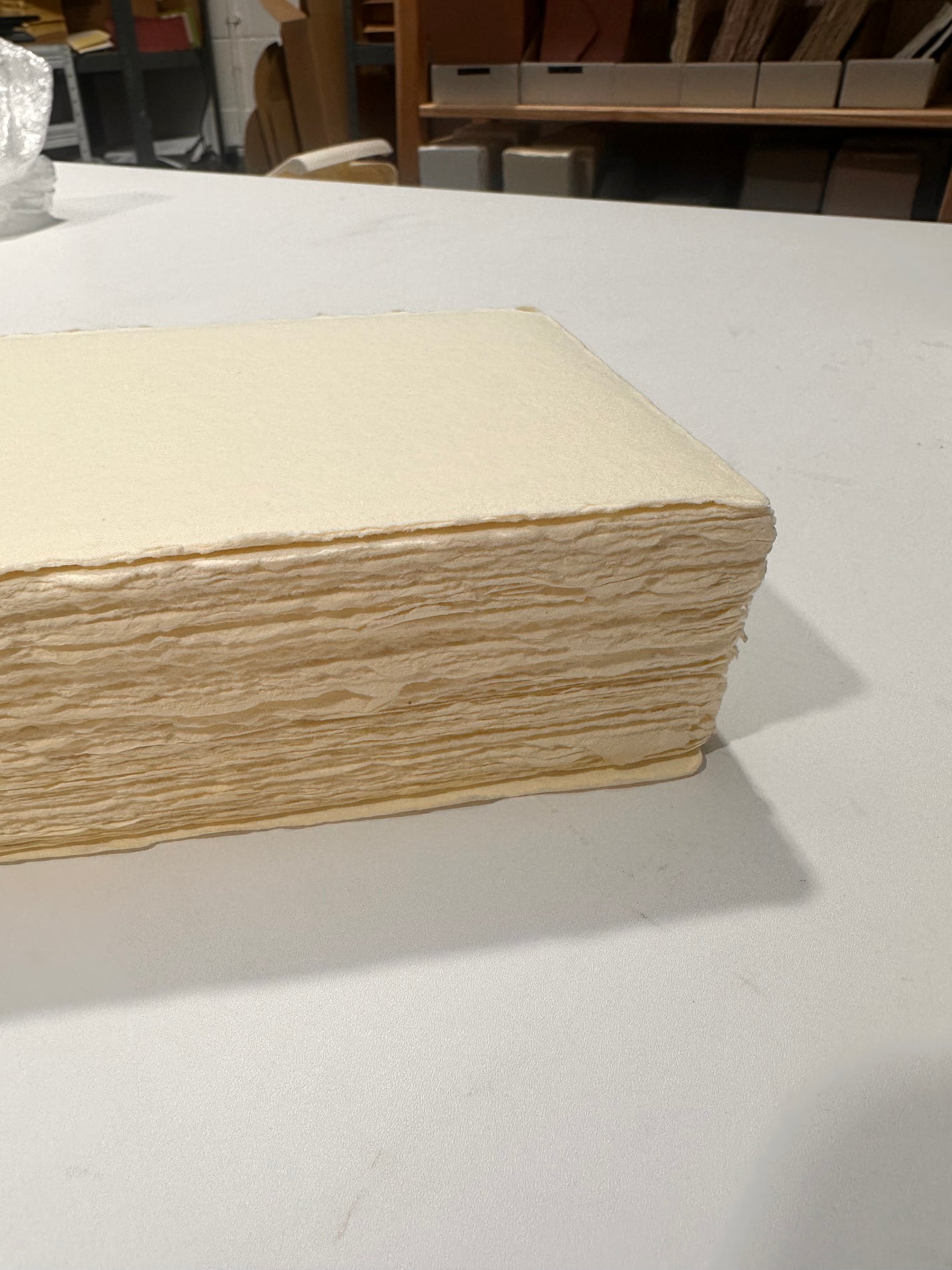 yellow ivory 5x7 handmade paper | northernprintingco