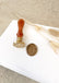 Oval Floral Border Personalised Wax Stamper | northernprintingco
