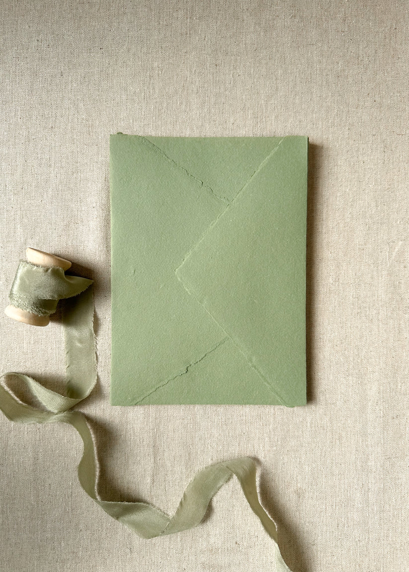 Sage Handmade Paper Envelopes | Northern Printing Co | northernprintingco