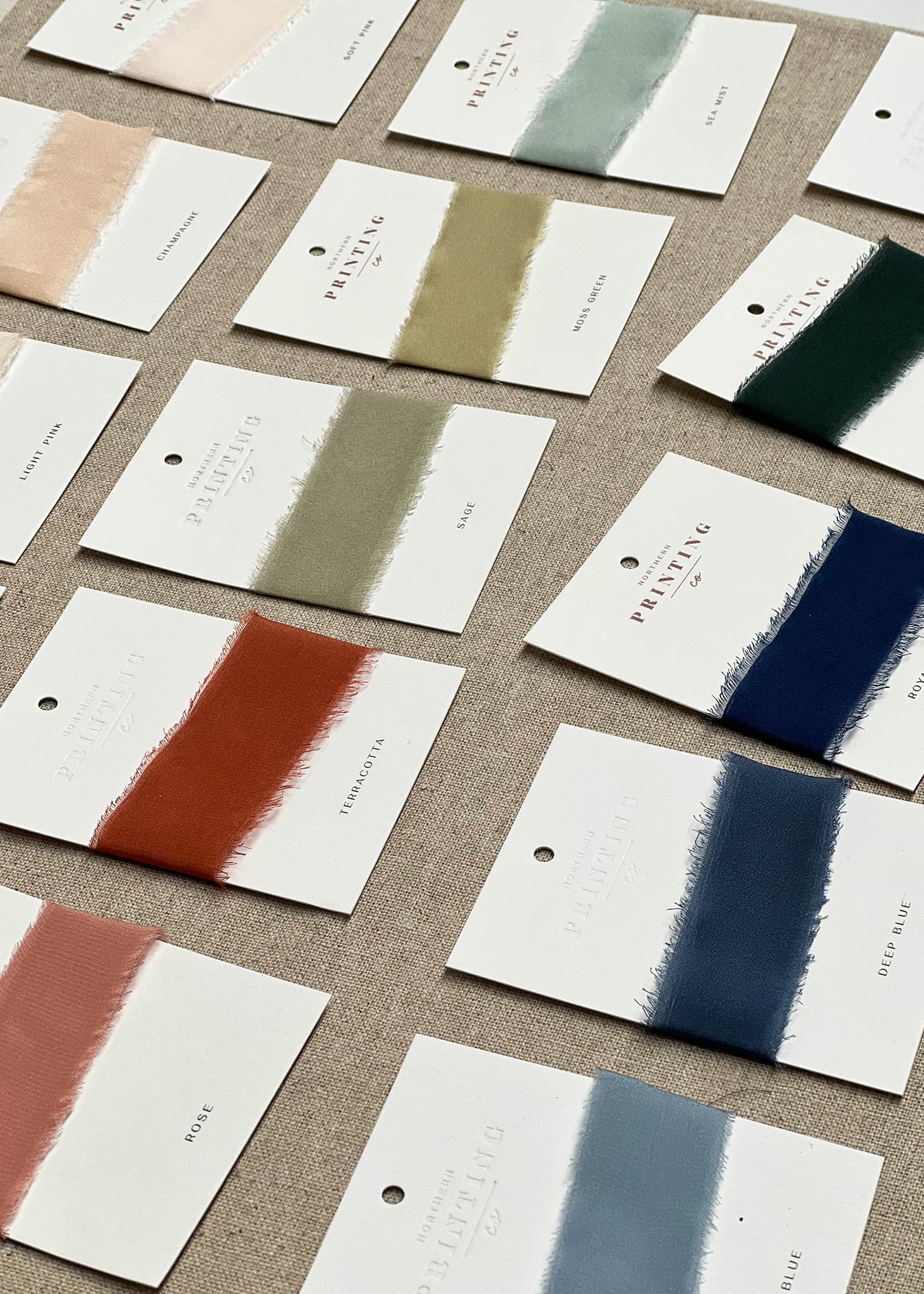 Silk Ribbon Swatch Book | northernprintingco