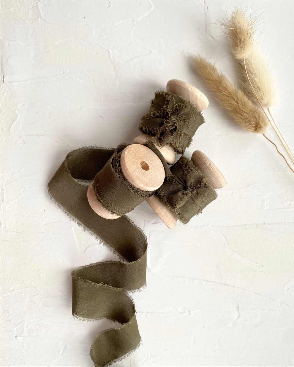 Khaki Silk Ribbon | Northern Printing Co | northernprintingco