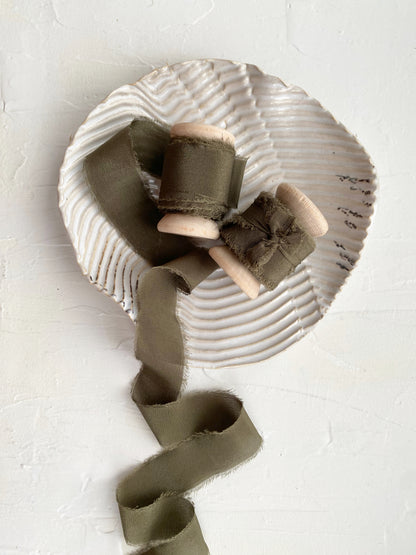 Khaki Silk Ribbon | Northern Printing Co | northernprintingco